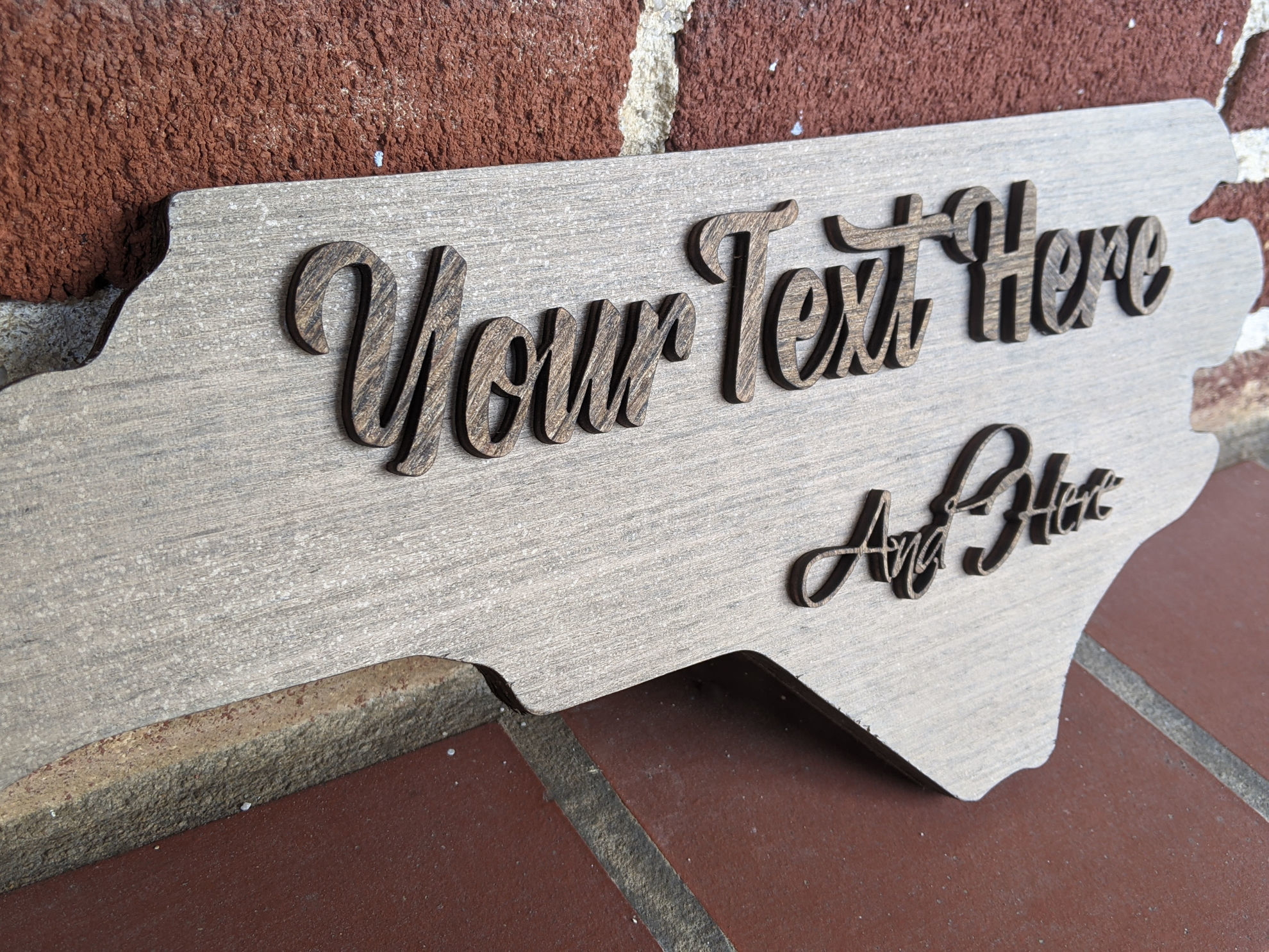 Arc + Oak. Personalized NC State Sign