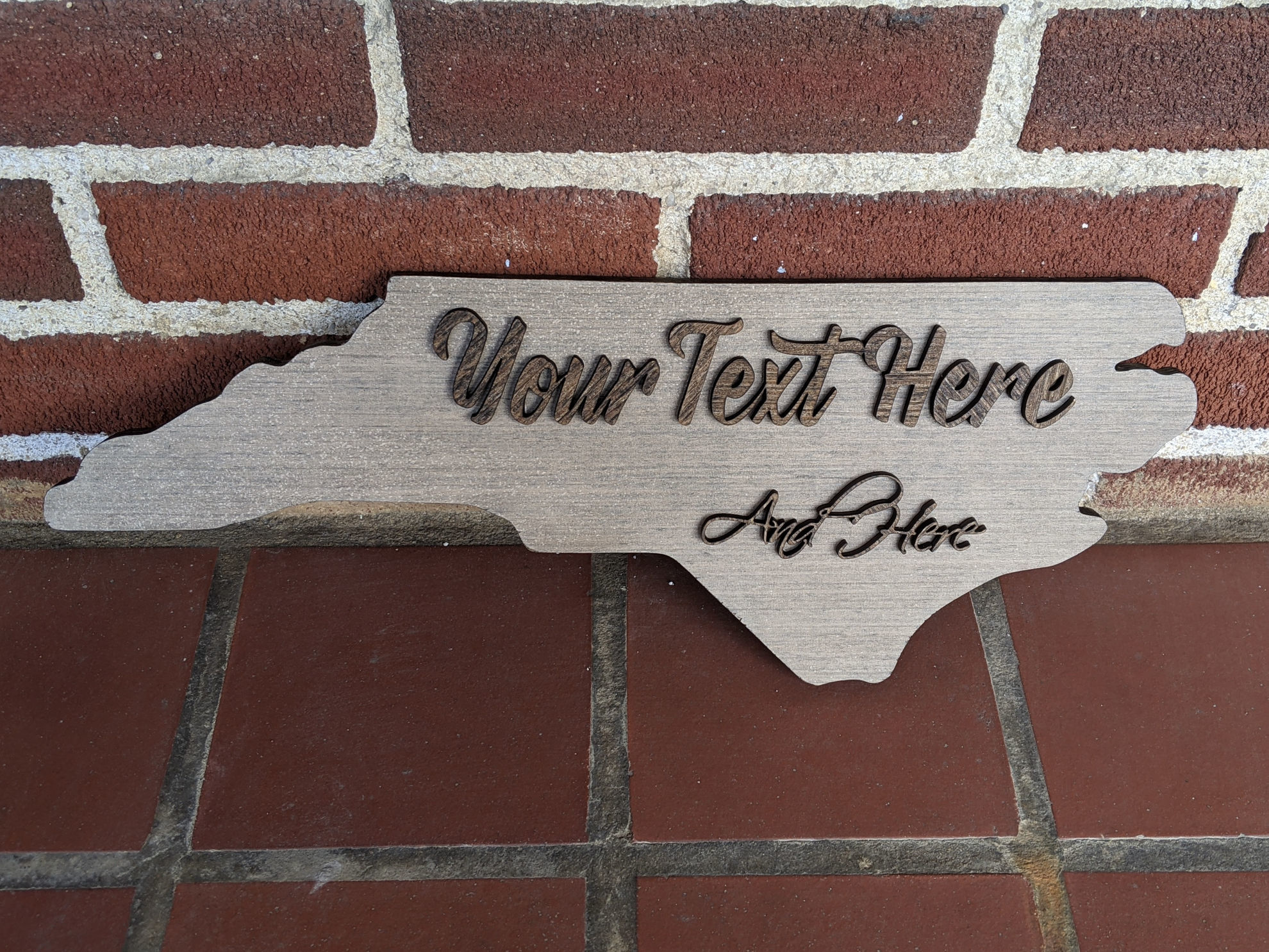 Arc + Oak. Personalized NC State Sign